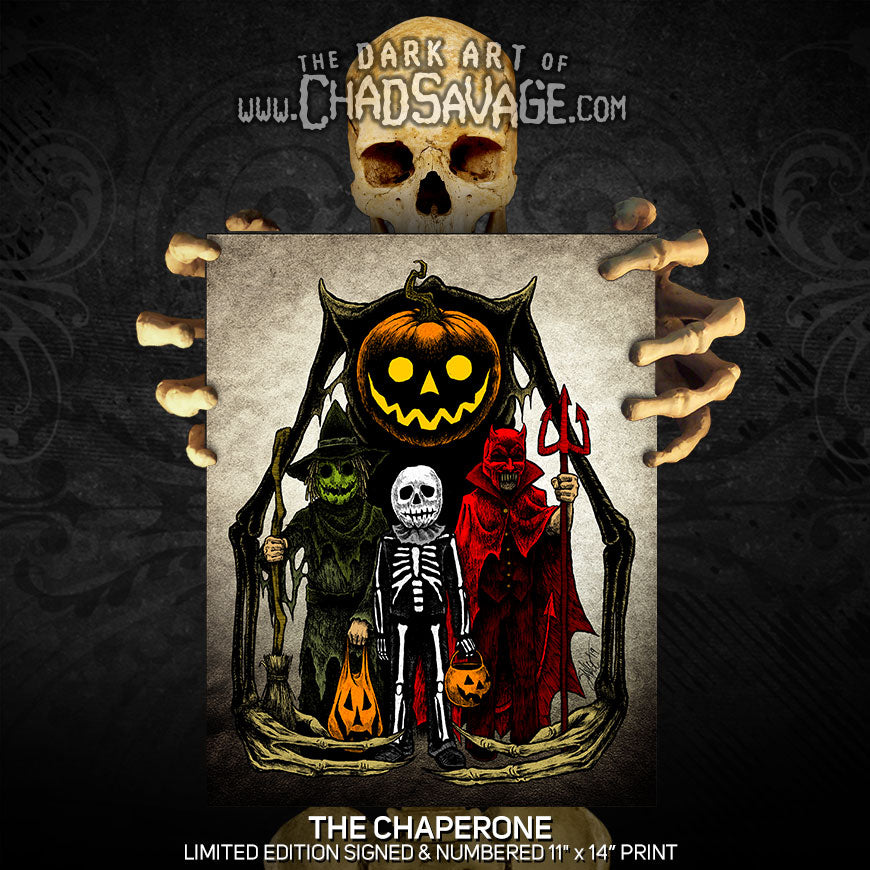 The Chaperone Art Print – Shop Sinister: Dark Art & Creations by Chad ...