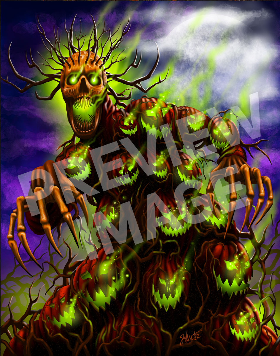 The Pumpkin King Art Print – Shop Sinister: Dark Art & Creations by ...