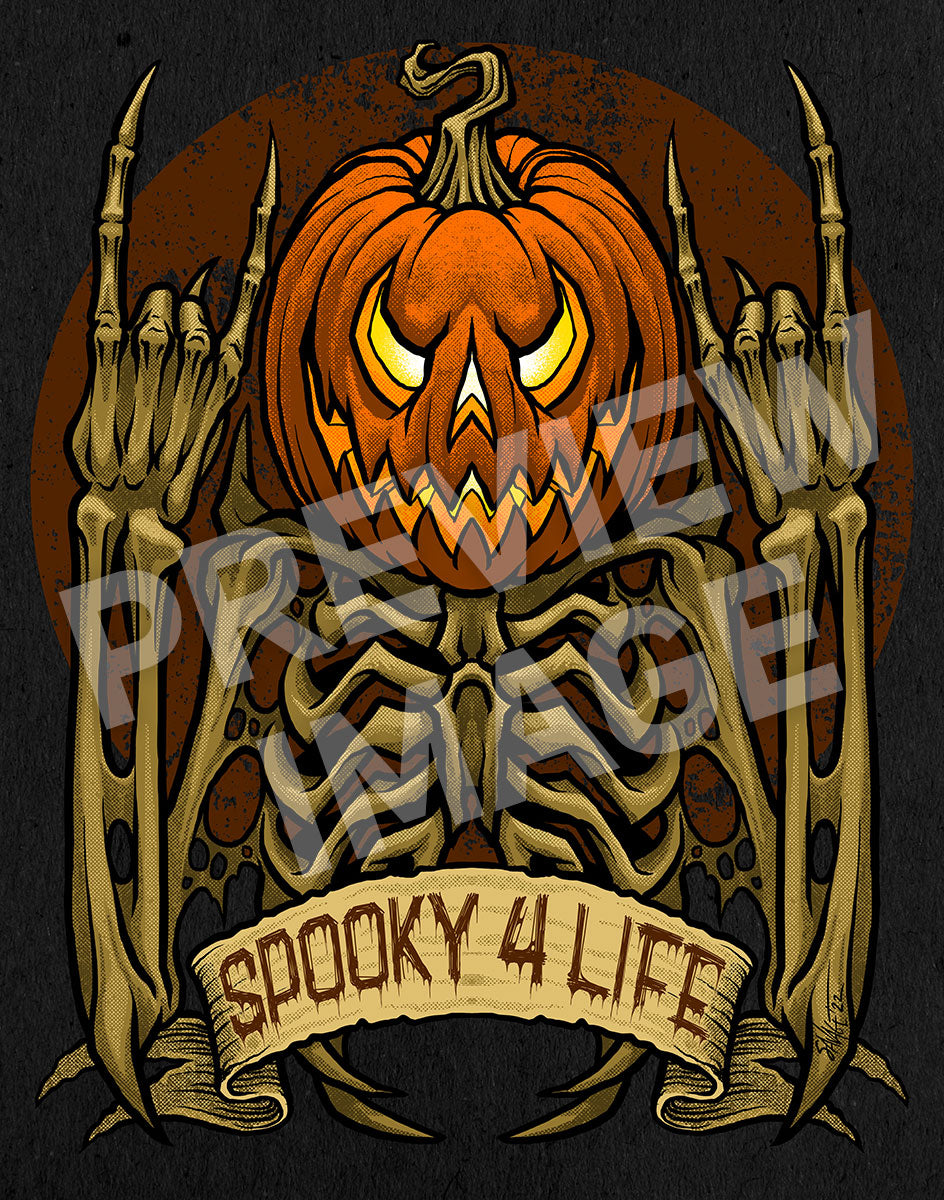 Spooky 4 Life Version 3 Art Print – Shop Sinister: Dark Art & Creations ...