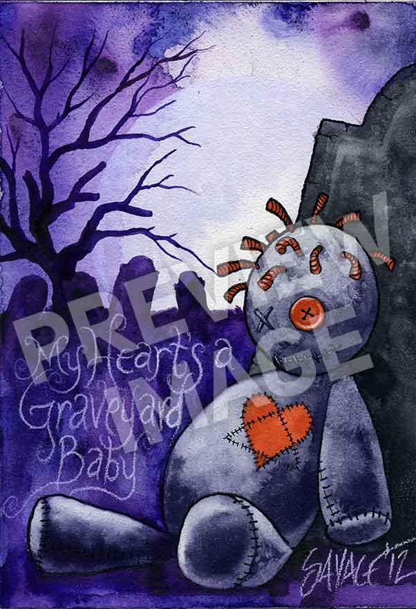 Graveyard Baby Art Print – Shop Sinister: Dark Art & Creations by Chad ...