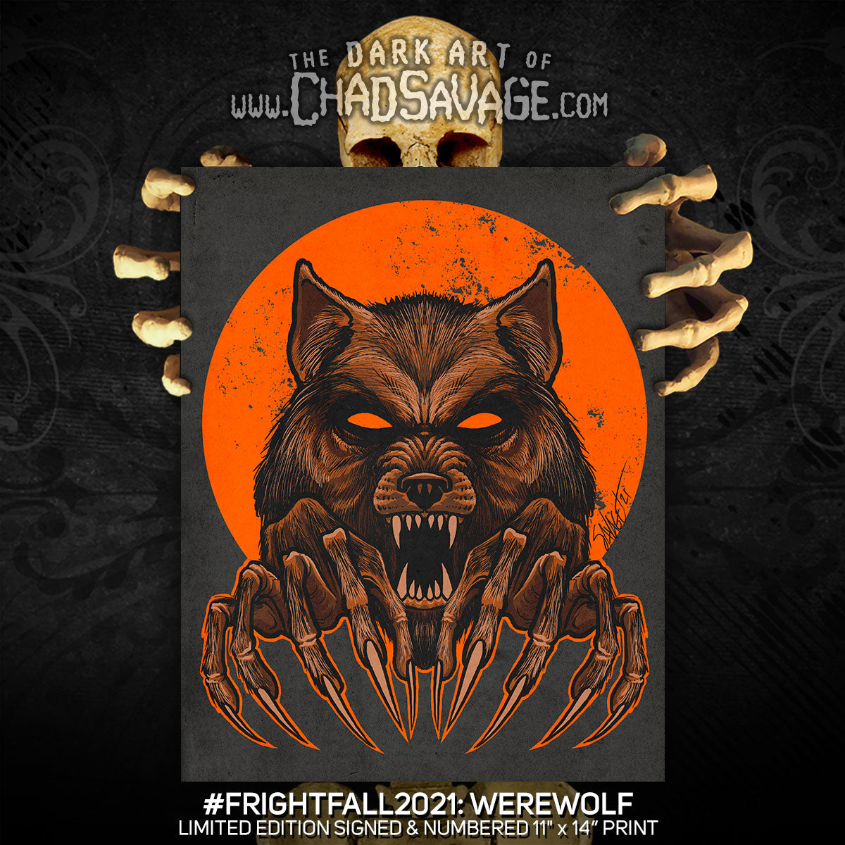 FrightFall2021: WEREWOLF Art Print – Shop Sinister: Dark Art ...