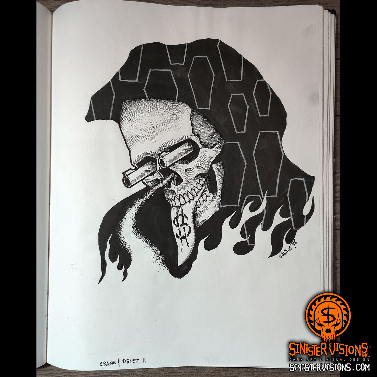 Crank & Deceit II Original Drawing – Shop Sinister: Dark Art ...
