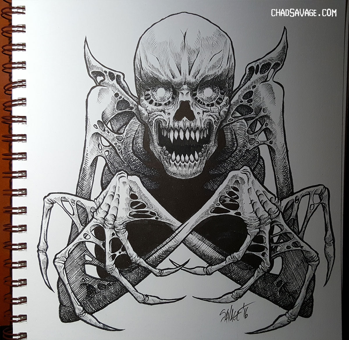 Necromancer Original Drawing – Shop Sinister: Dark Art & Creations by ...