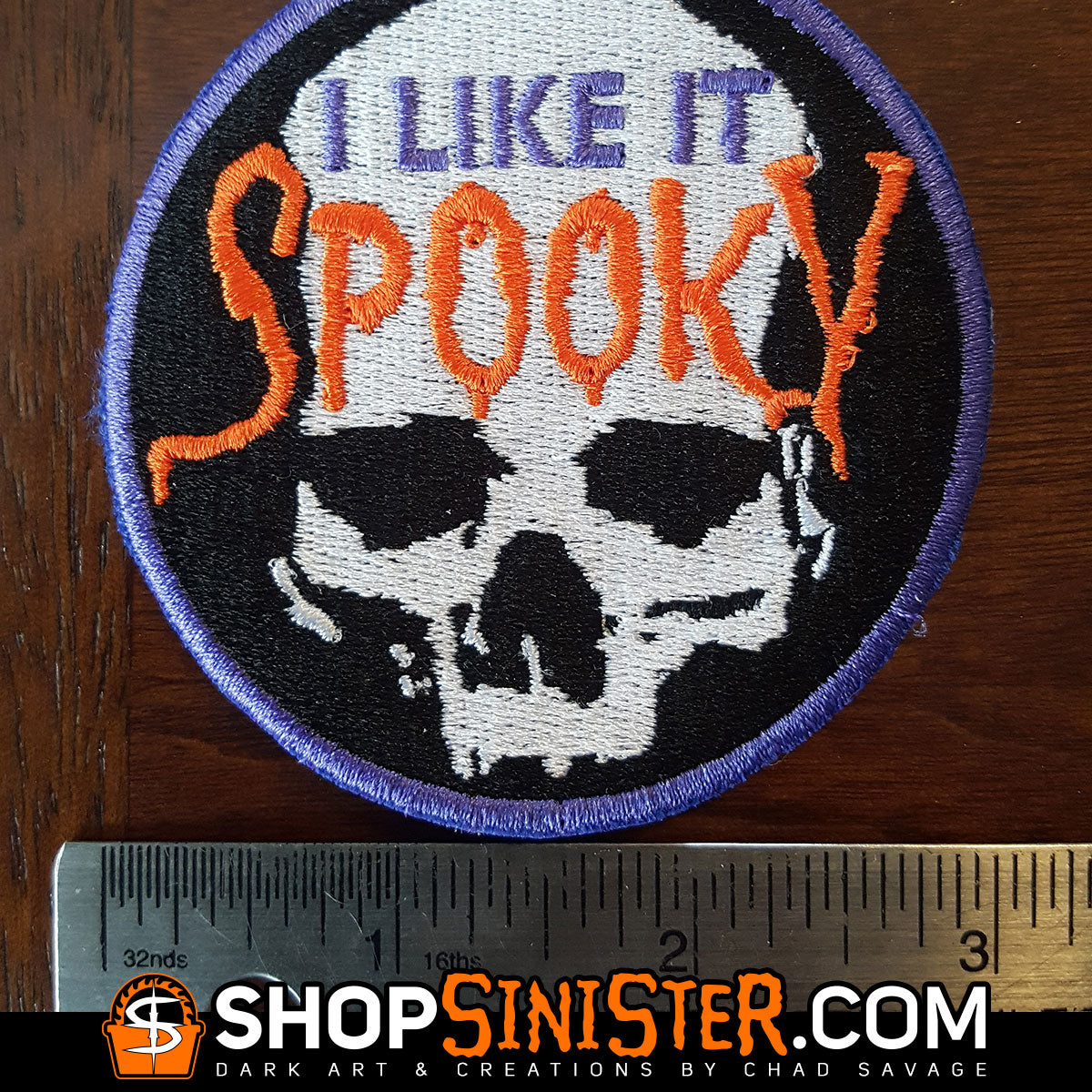 I Like It Spooky Skull Patch – Shop Sinister: Dark Art & Creations by ...