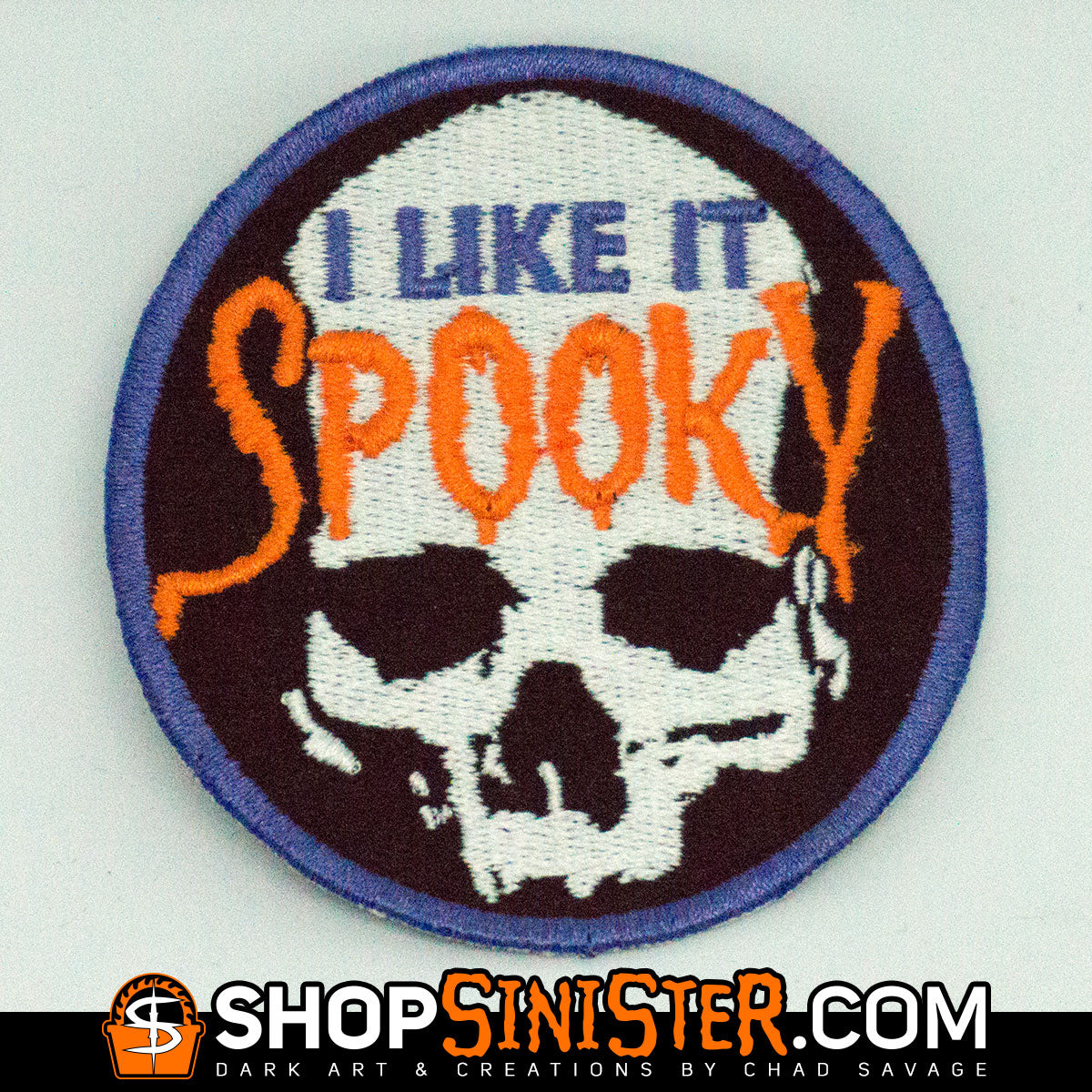 I Like It Spooky Skull Patch – Shop Sinister: Dark Art & Creations by ...