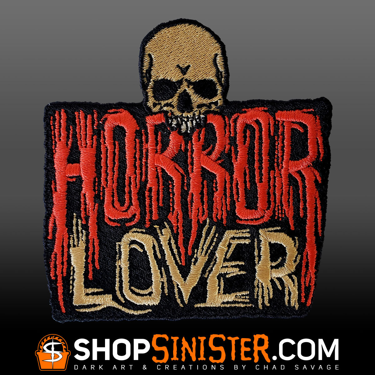 Horror Lover Patch – Shop Sinister: Dark Art & Creations by Chad Savage
