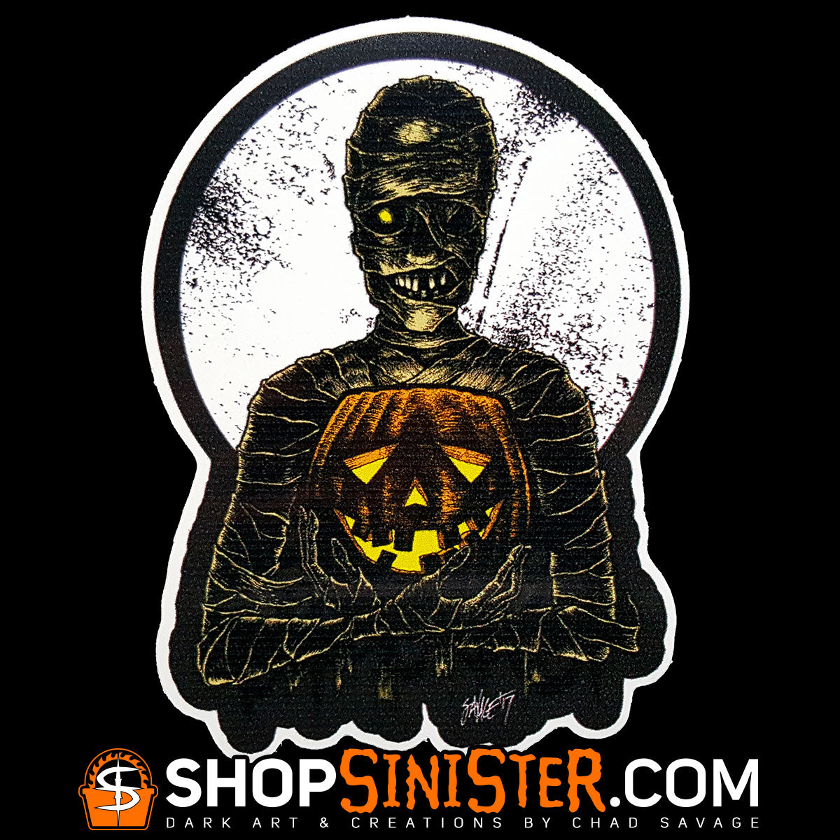 Monster Holiday: Mummy Die Cut Vinyl Sticker – Shop Sinister: Dark Art ...