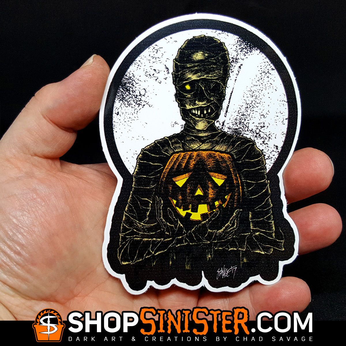 Monster Holiday: Mummy Die Cut Vinyl Sticker – Shop Sinister: Dark Art ...