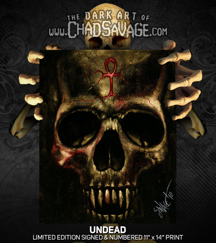 Undead Art Print – Shop Sinister: Dark Art & Creations by Chad Savage